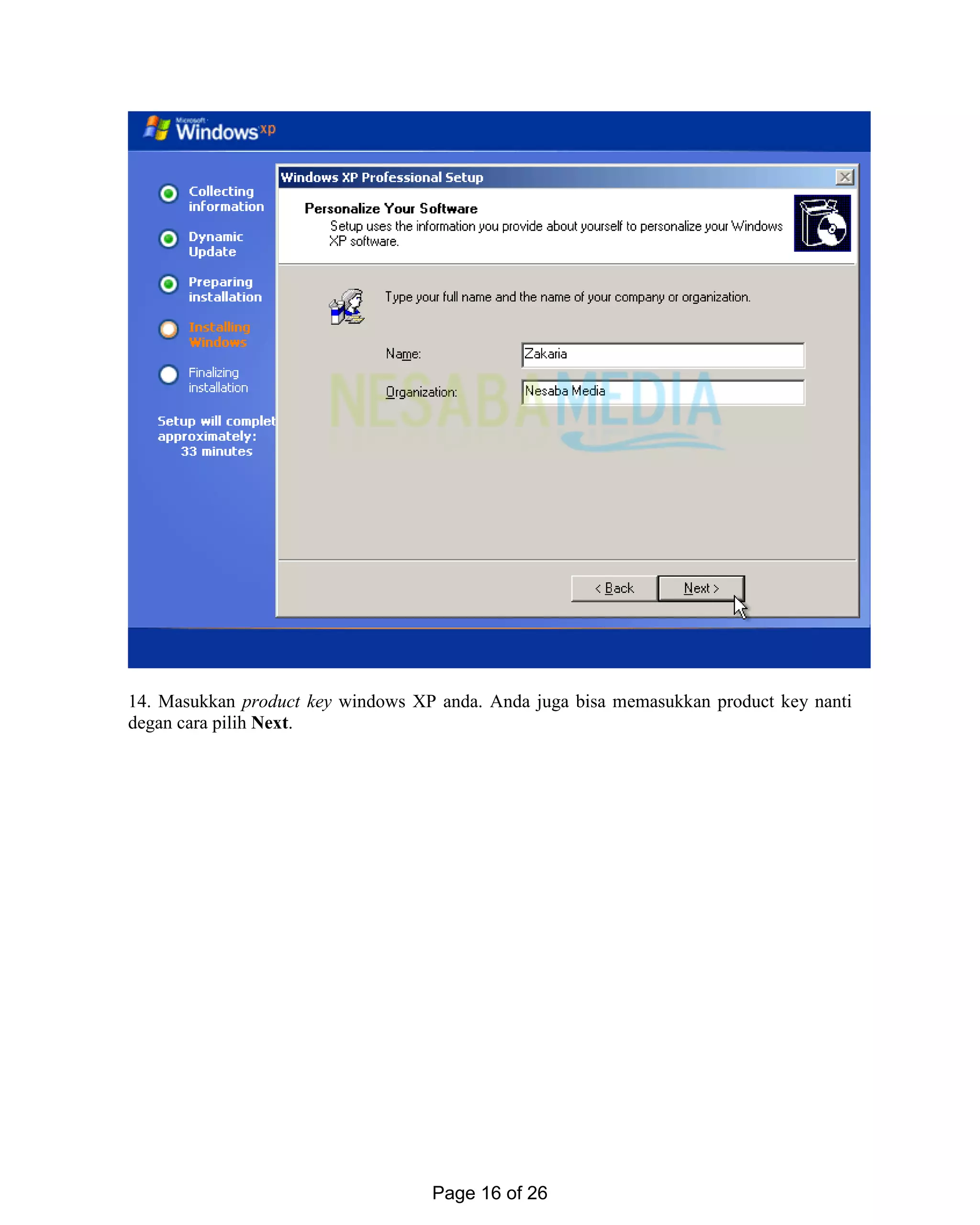 Panduan Cara Menginstall Windows Xp Sp3 Untuk Pemula Lengkap Dengan ...
