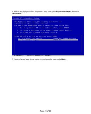 Panduan Cara Menginstall Windows Xp Sp3 Untuk Pemula Lengkap Dengan ...
