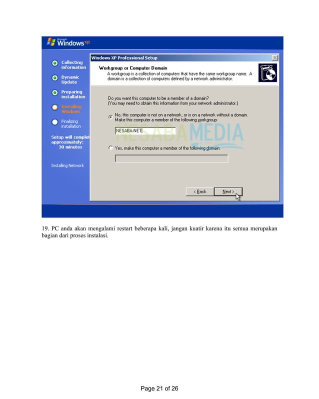 Panduan Cara Menginstall Windows Xp Sp3 Untuk Pemula Lengkap Dengan Gambar | PDF