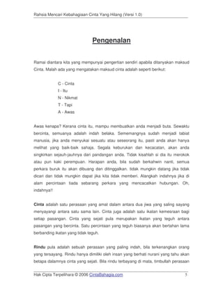 Panduan Cinta Bahagia | PDF