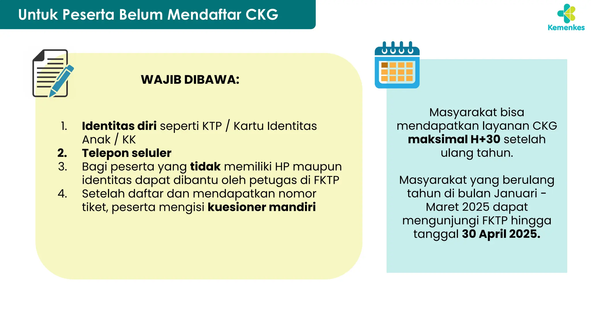 Panduan Cek Kesehatan Gratis - Masyarakat | PDF