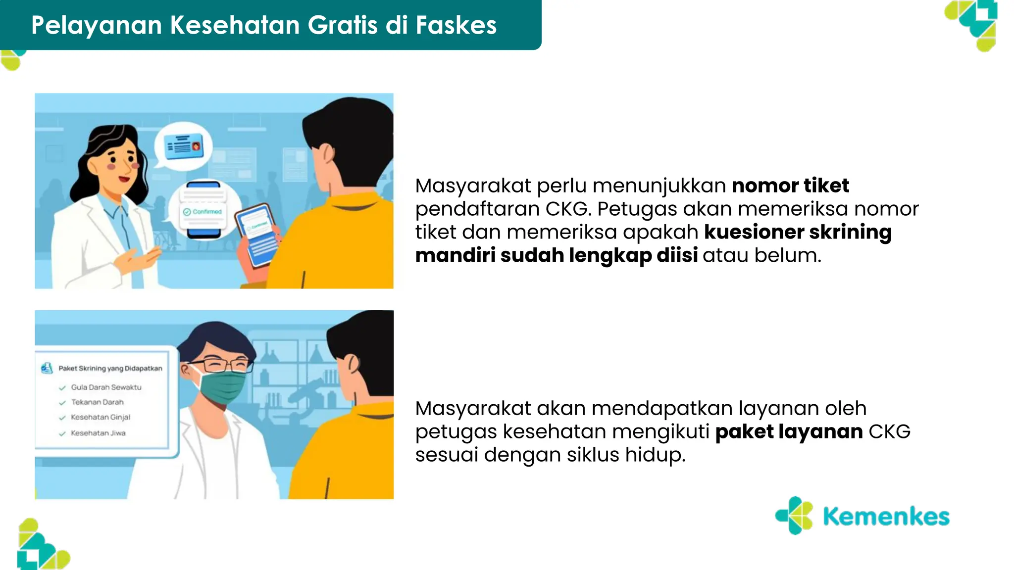 Panduan Cek Kesehatan Gratis - Masyarakat | PDF