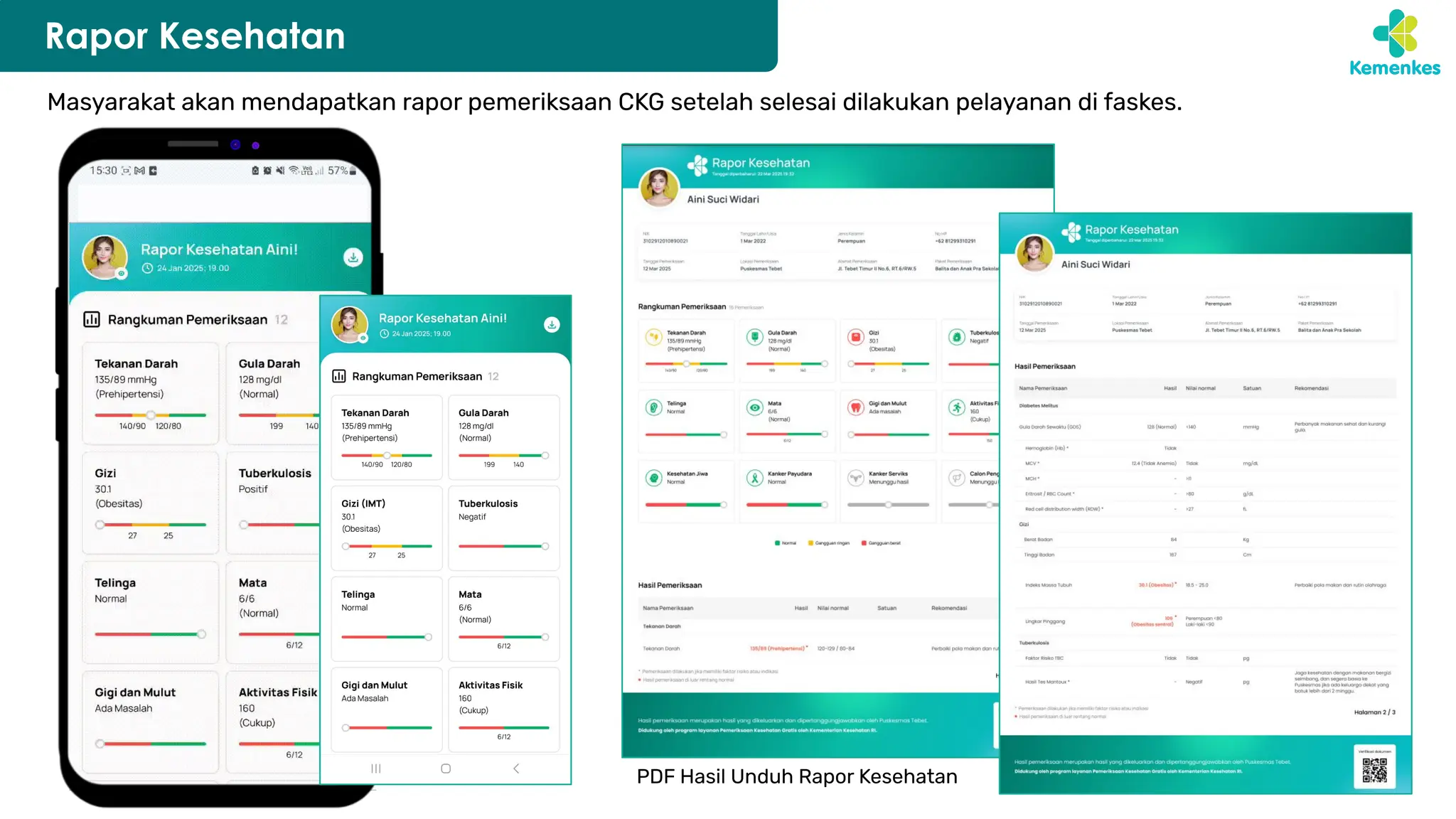 Panduan Cek Kesehatan Gratis - Masyarakat | PDF