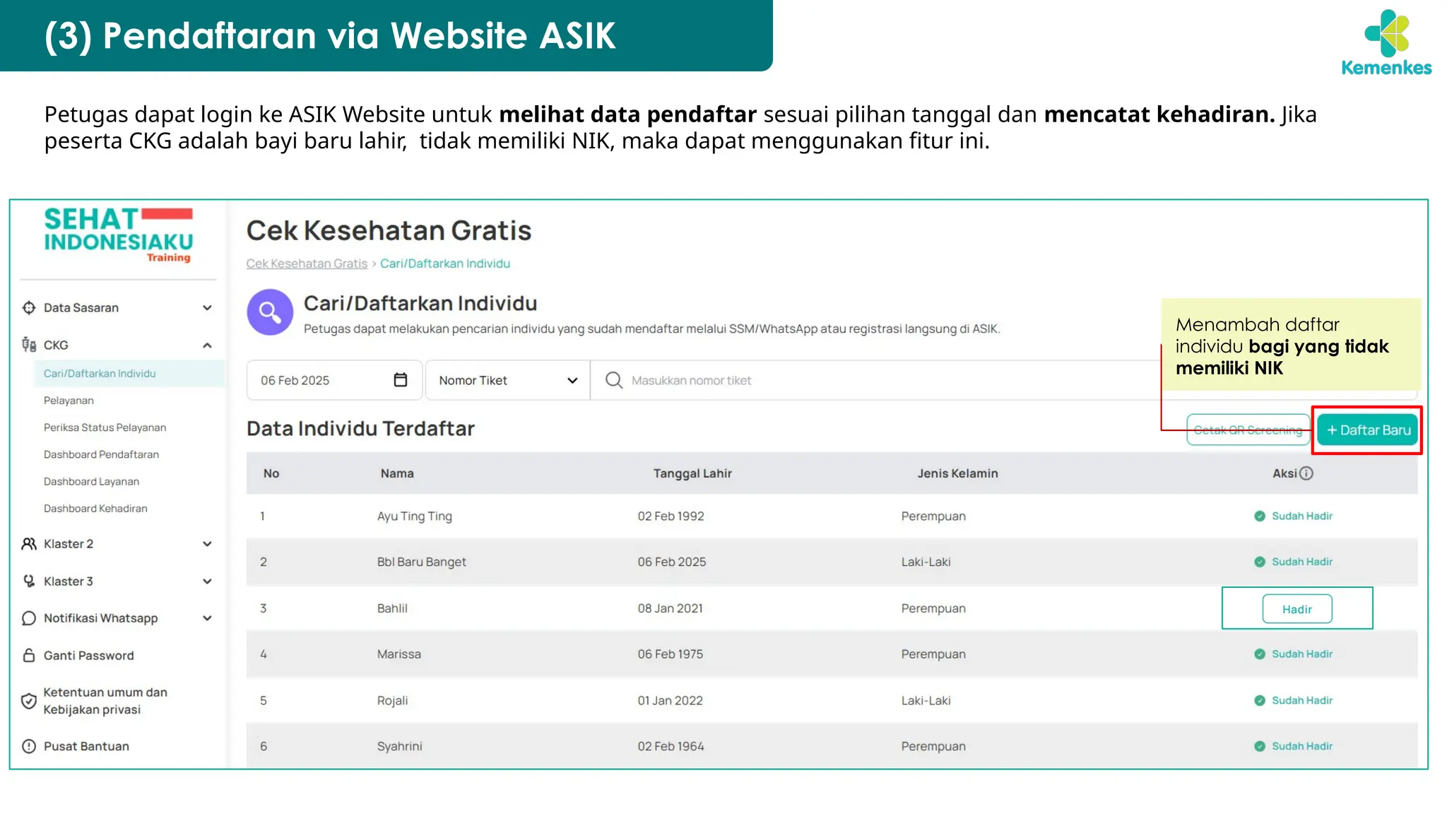 Panduan CKG untuk tenaga kesehatan di fasilitas layanan primer | PPTX