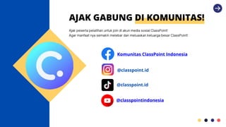 Panduan ClassPoint School Coach Indonesia | PPTX