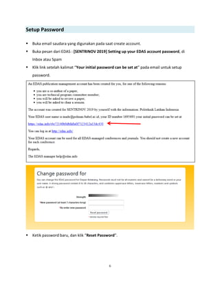 Panduan create account setup password dan submit paper di sentrinov ...