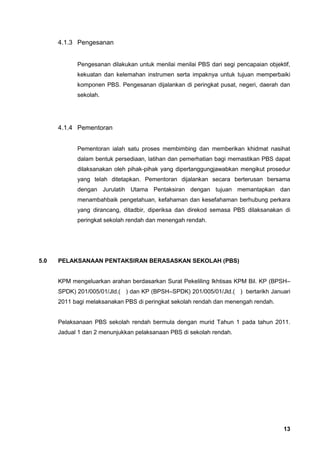 Panduan dan Peraturan PBS 2011 | PDF