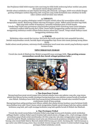 Panduan dan tips umrah | PDF
