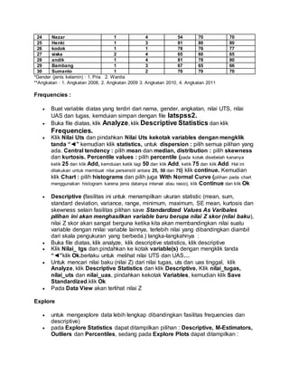 Panduan dasar spss | DOCX