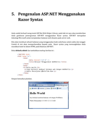 Panduan Dasar Web Matrix | PDF