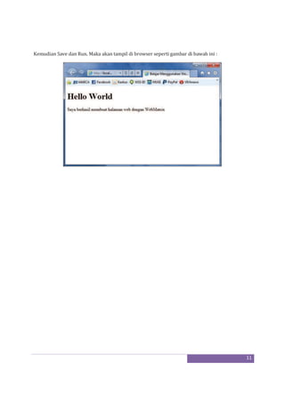 Panduan Dasar Web Matrix | PDF