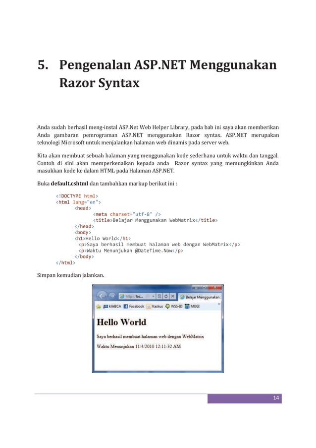 Panduan Dasar Web Matrix | PDF
