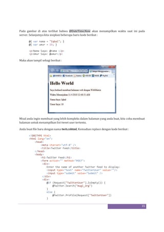 Panduan Dasar Web Matrix | PDF