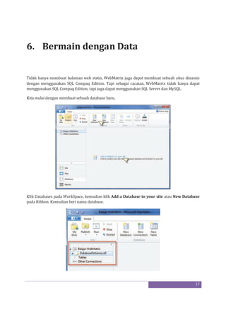 Panduan Dasar Web Matrix | PDF