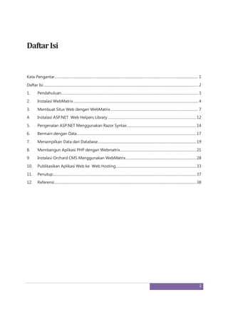 Panduan Dasar Web Matrix | PDF