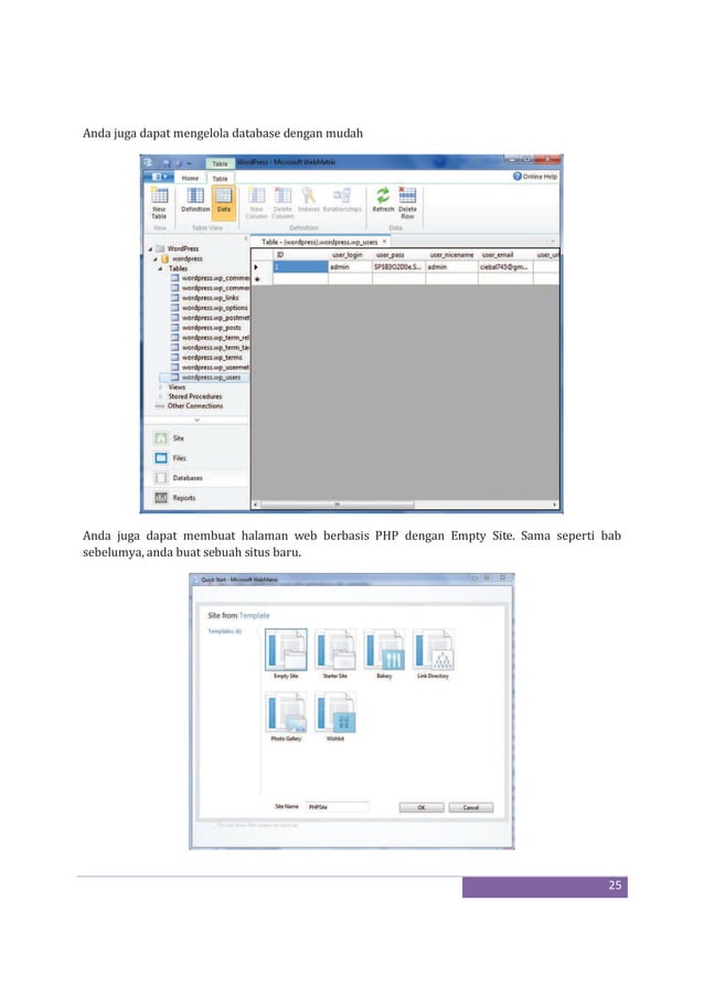 Panduan Dasar Web Matrix | PDF