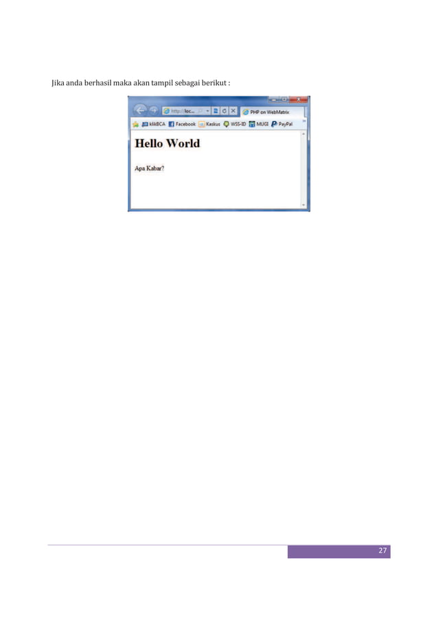 Panduan Dasar Web Matrix | PDF