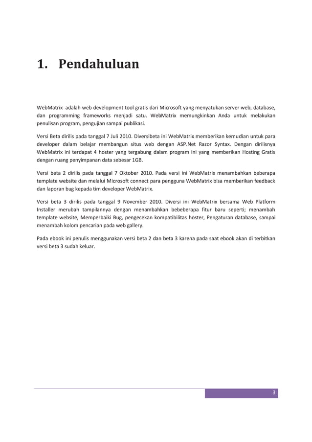 Panduan Dasar Web Matrix | PDF