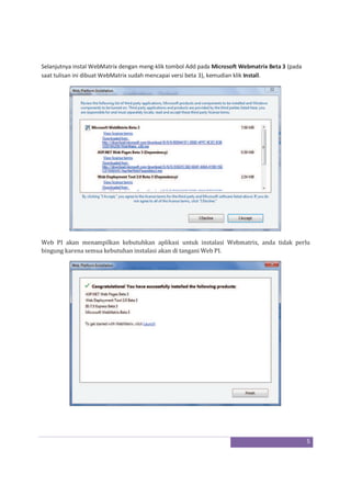 Panduan Dasar Web Matrix | PDF