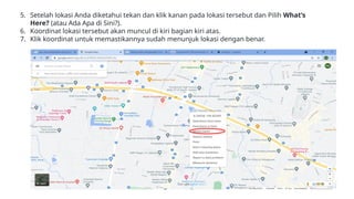 panduan desimal degree google maps agar dapat digunakan | PPT