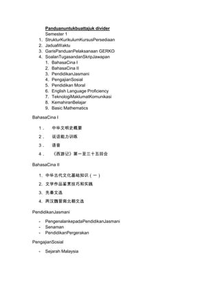 Panduan divider | PDF