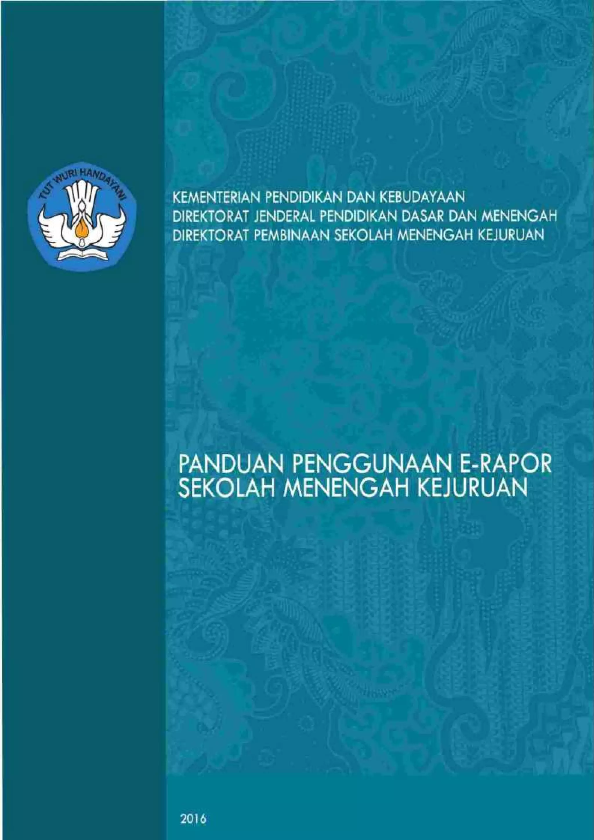 Panduan e rapor smk | PDF