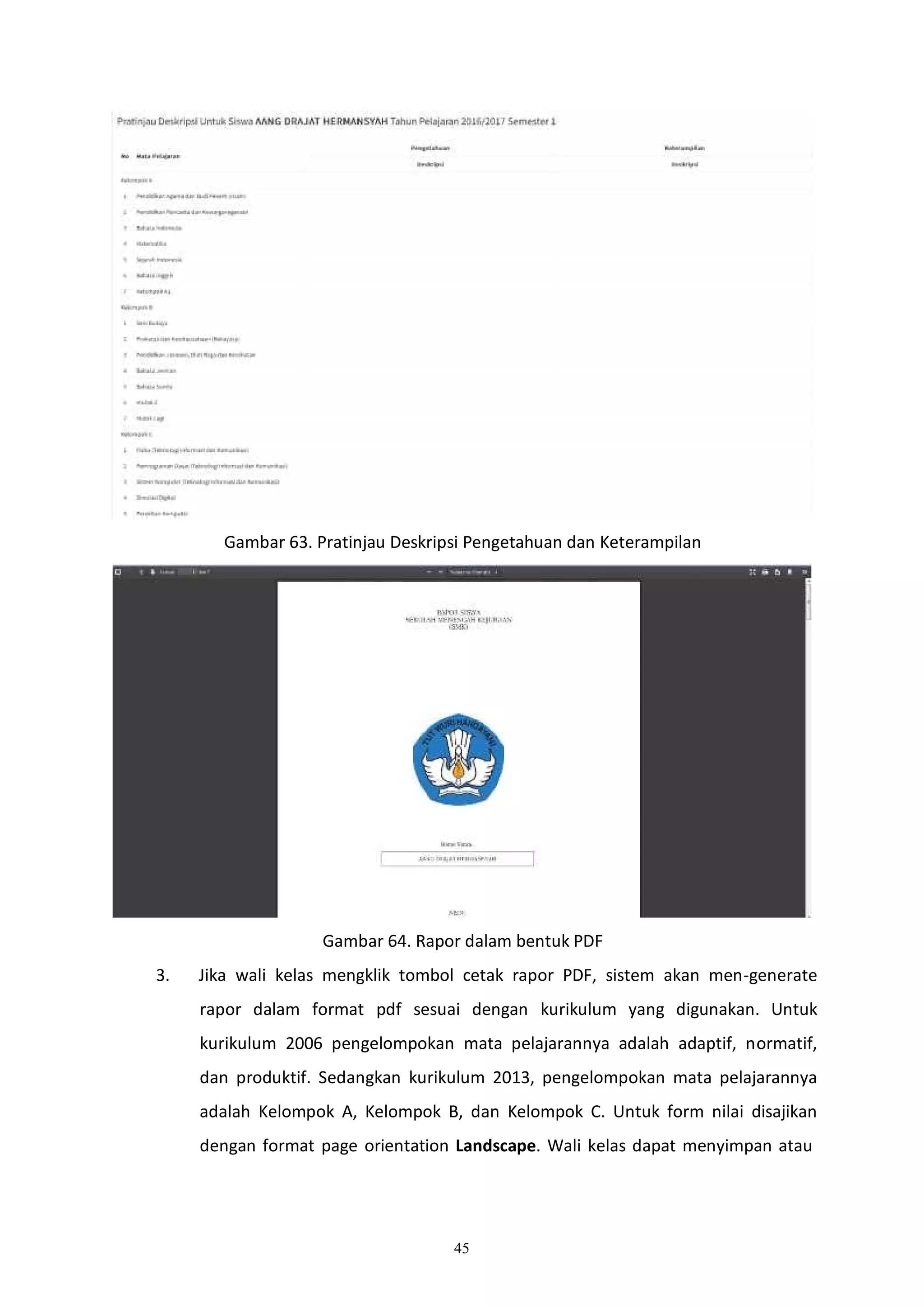 Panduan e rapor smk | PDF