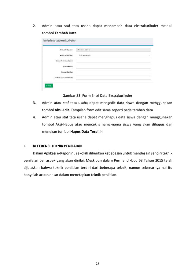 Panduan e rapor smk | PDF
