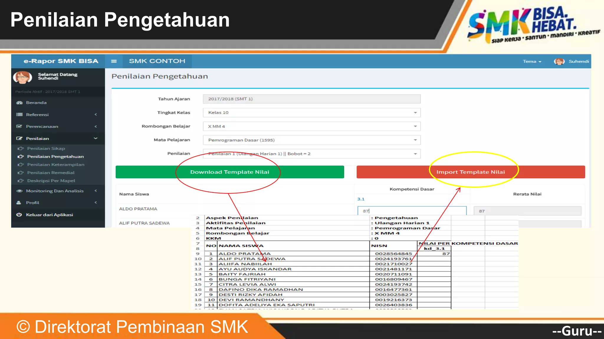 Panduan e rapor smk-v.3.0 | PPT