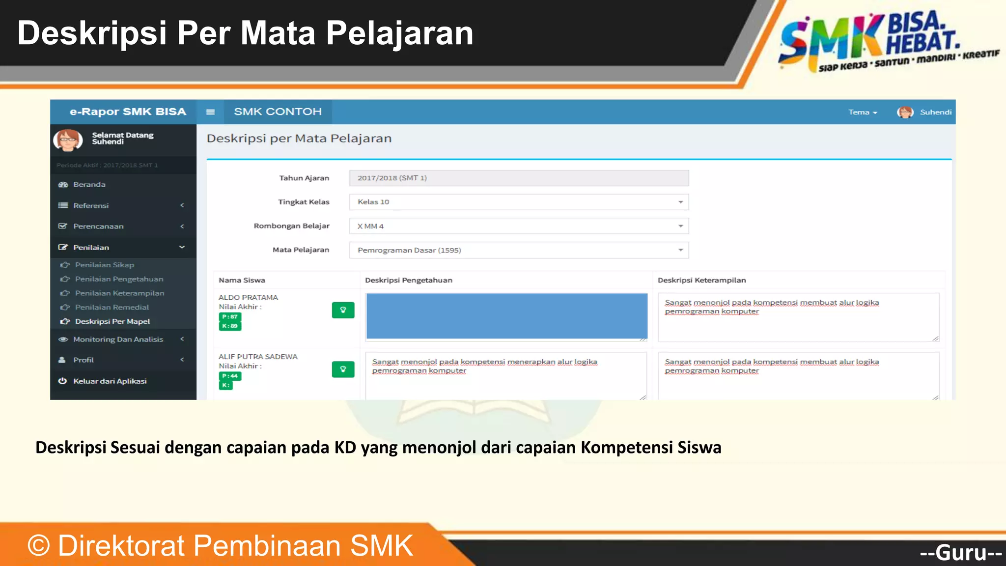 Panduan e rapor smk-v.3.0 | PPT