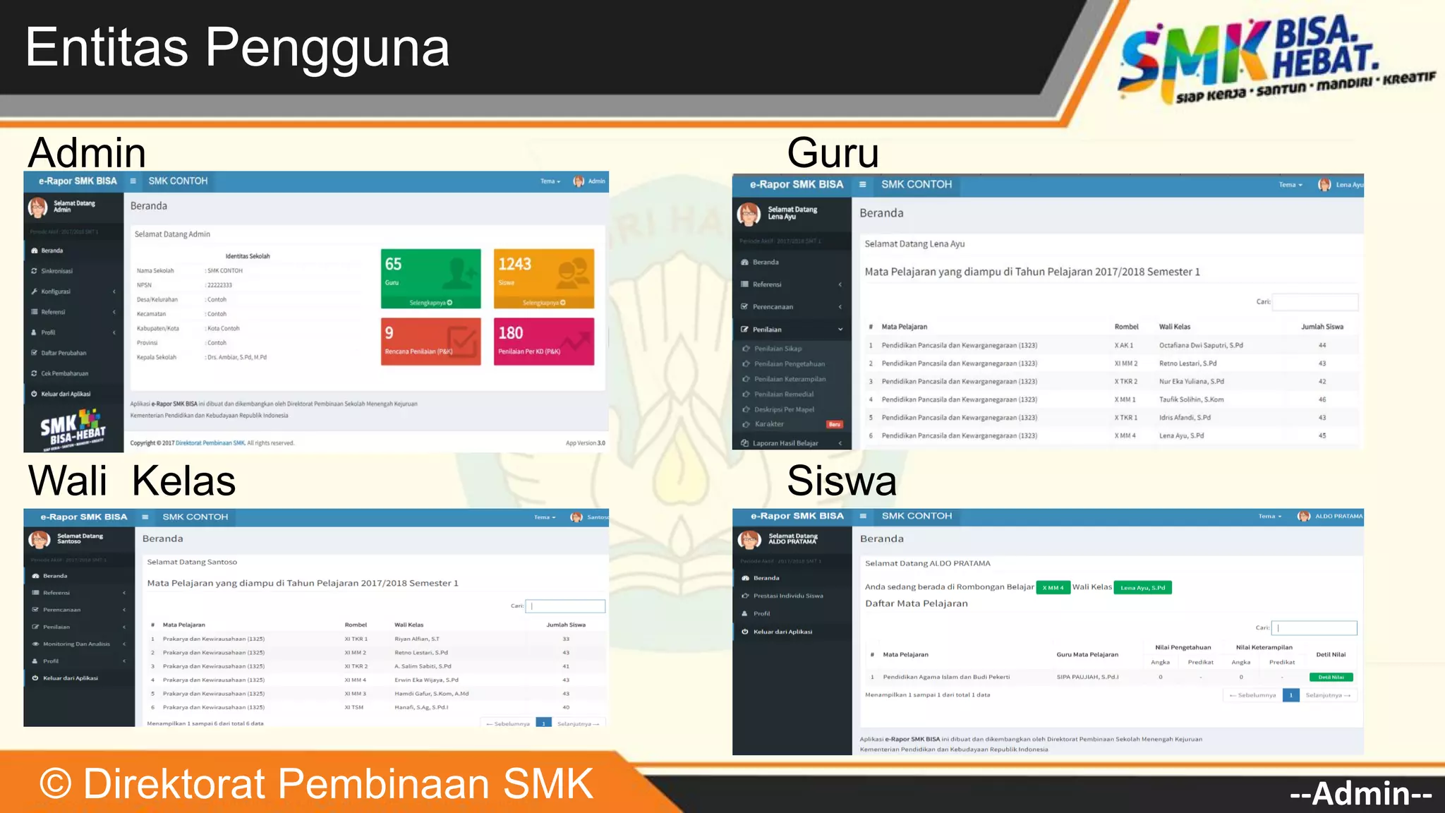 Panduan e rapor smk-v.3.0 | PPT