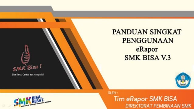 Panduan e rapor smk-v.3.0 | PPT