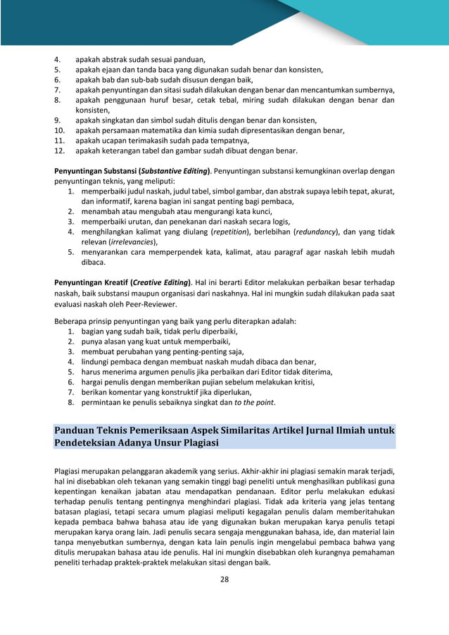 Panduan Editor Jurnal Ilmiah | PDF Panduan Editor Jurnal Ilmiah | PDF