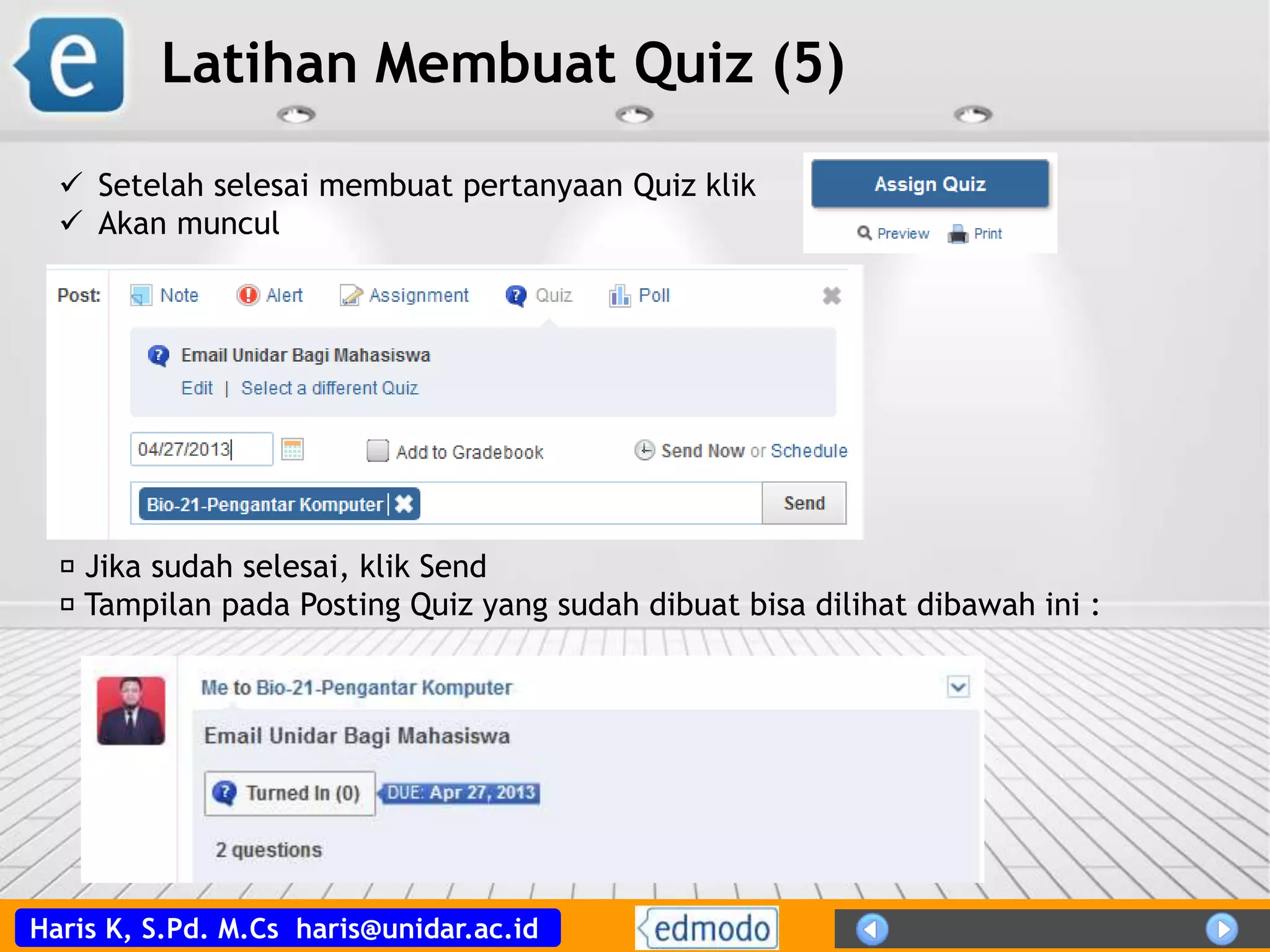 Panduan edmodo bagi guru | PPTX