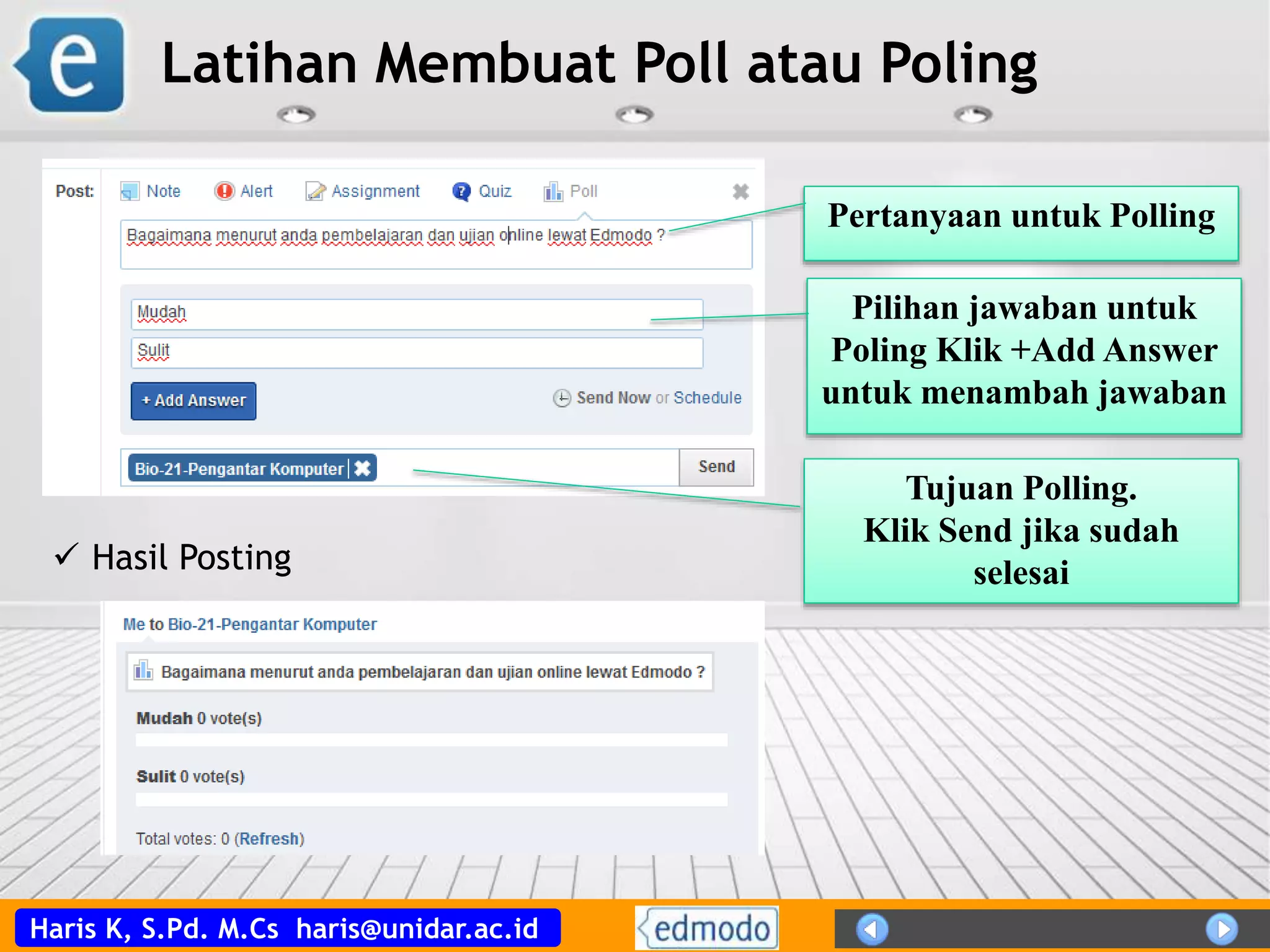 Panduan edmodo bagi guru | PPTX