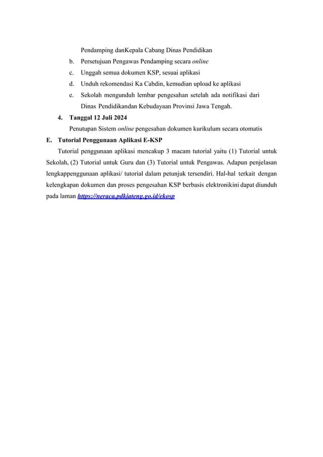 Panduan E_KSP SMK 2024 Program Kemendikbud SMK | DOCX