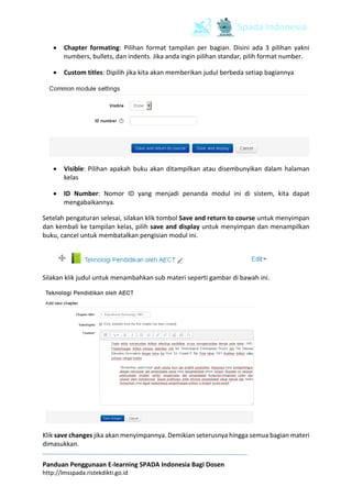 Panduan Penggunaan E-Learning LMS SPADA Indonesia | PDF