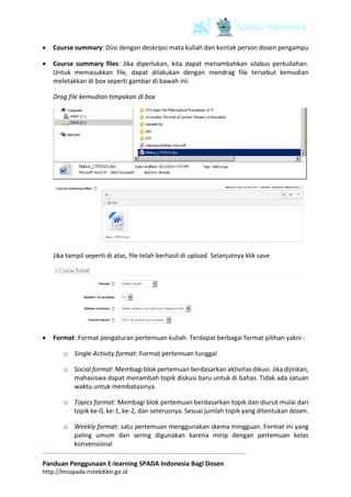 Panduan Penggunaan E-Learning LMS SPADA Indonesia | PDF