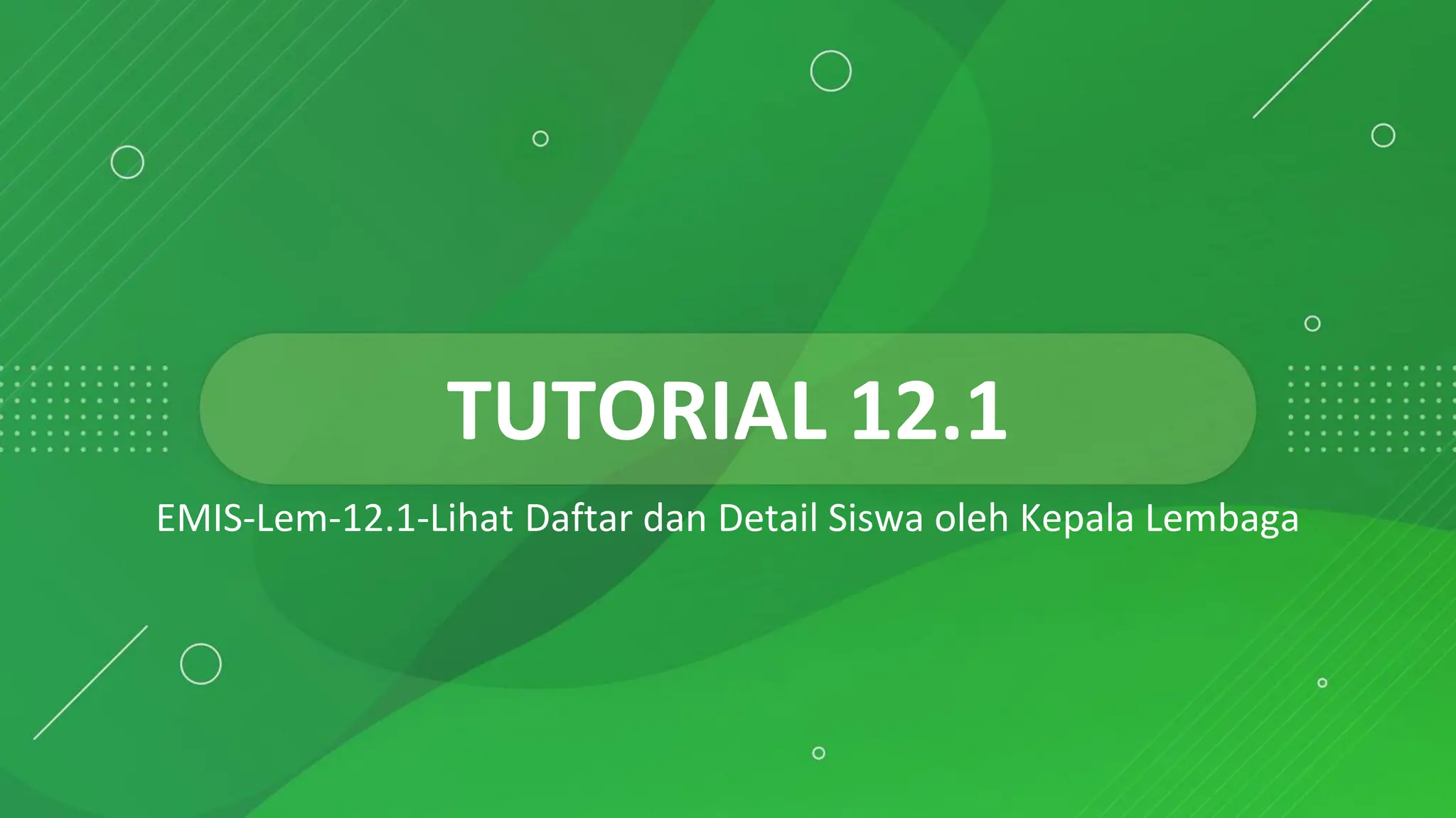 PANDUAN EMIS 4.0 MENU SISWA PANDUAN EMIS 4.0 | PDF