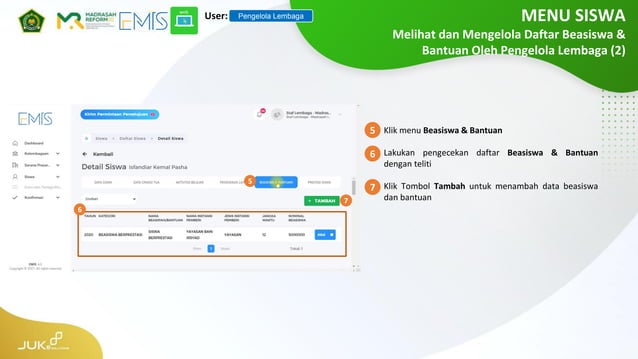 PANDUAN EMIS 4.0 MENU SISWA PANDUAN EMIS 4.0 | PDF