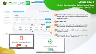 PANDUAN EMIS 4.0 MENU SISWA PANDUAN EMIS 4.0 | PDF