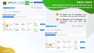 PANDUAN EMIS 4.0 MENU SISWA PANDUAN EMIS 4.0 | PDF
