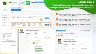 PANDUAN EMIS 4.0 MENU SISWA PANDUAN EMIS 4.0 | PDF