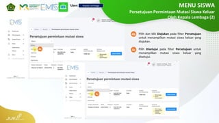PANDUAN EMIS 4.0 MENU SISWA PANDUAN EMIS 4.0 | PDF