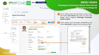 PANDUAN EMIS 4.0 MENU SISWA PANDUAN EMIS 4.0 | PDF