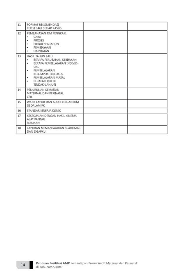 Panduan Fasilitasi AMP Pemantapan Proses Audit Maternal dan Perinatal (AMP) di Kabupaten/Kota | PDF