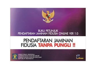 Panduan fidusia online ver 1 | PDF