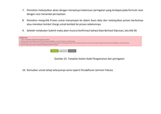 Panduan fidusia online ver 1 | PDF