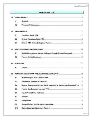 Panduan FYP Adtec Shah Alam | PDF