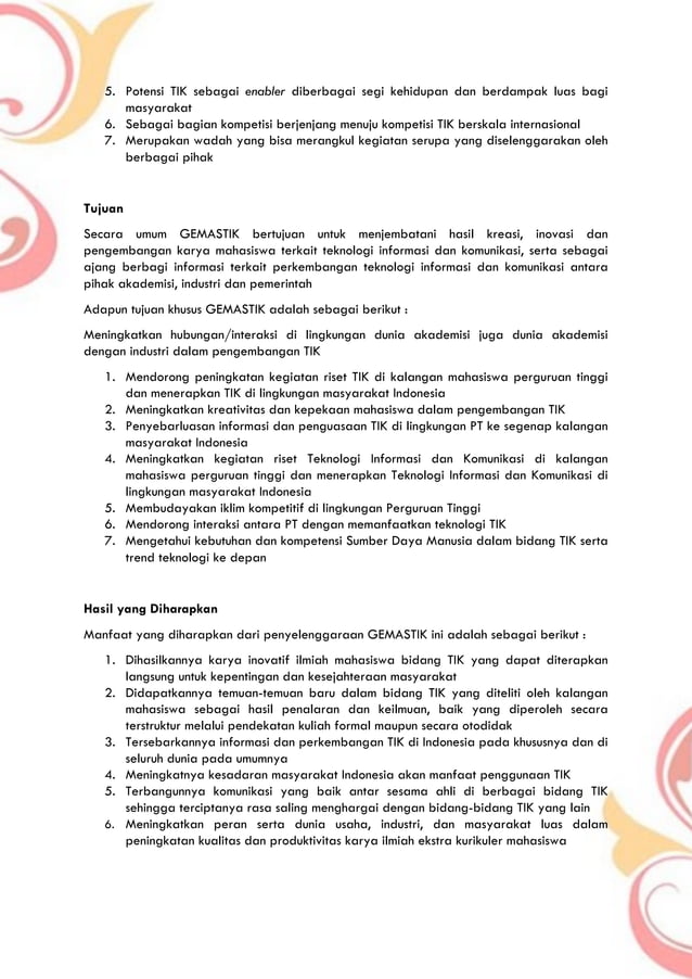 Panduan gemastik 8 revisi | PDF